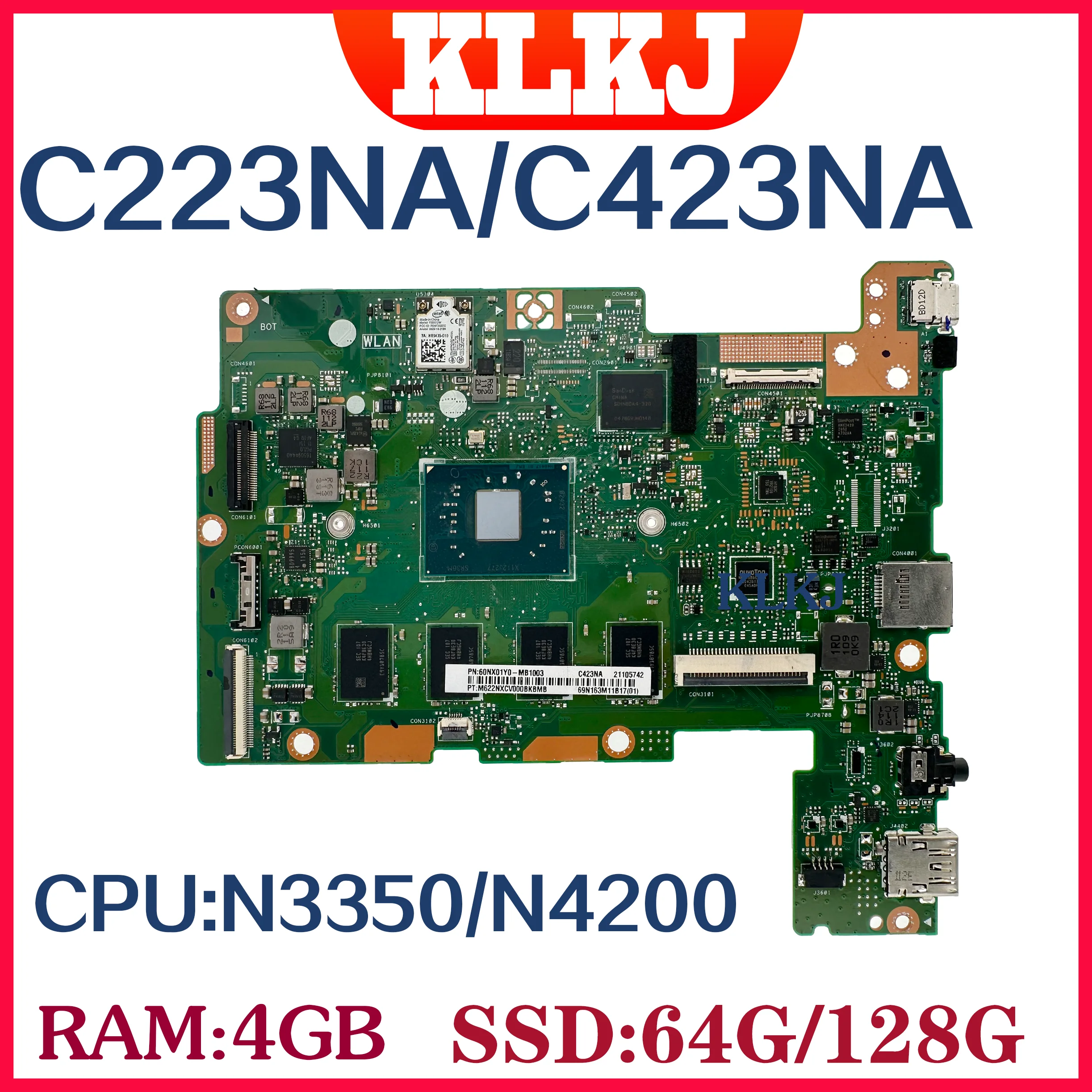 Dinzi-C223NA-Notebook-Mainboard-For-ASUS-C223N-C423N-C223NA-C423NA-C223 ...