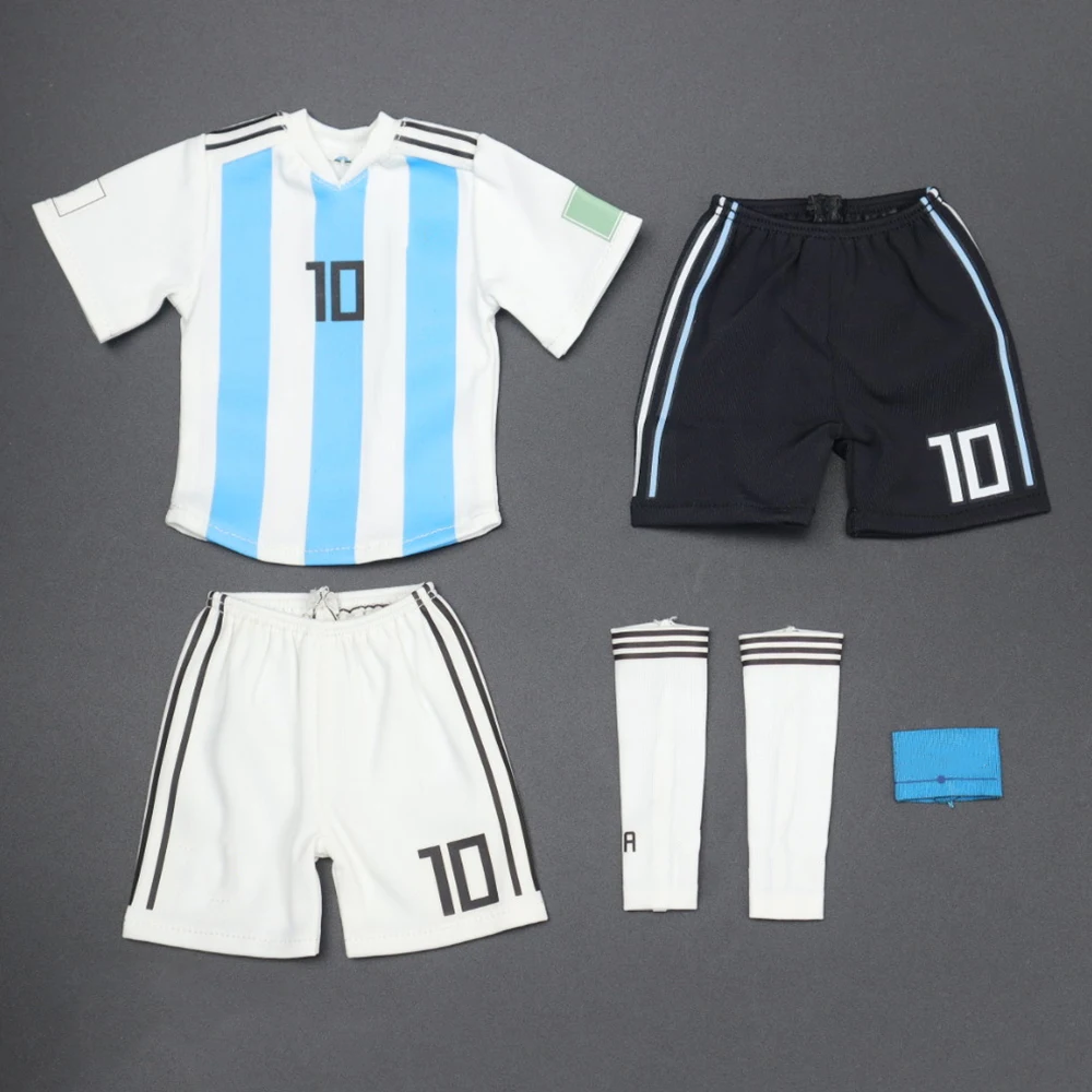 1/6 Scale Football Star Leo Messi NO.10 Clothes Set Model for 12 Inch ...