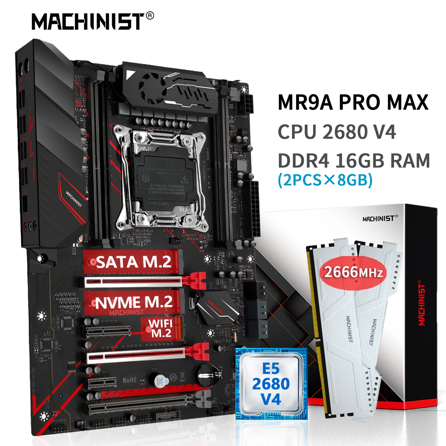 MACHINIST-X99-Motherboard-Combo-Kit-Xeon-E5-2680-V4-Processor-DDR4-16GB ...