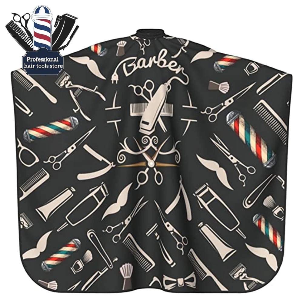 Hairdressing Apron Waterproof Hairdresser Gown Barber Fashion Pattern ...