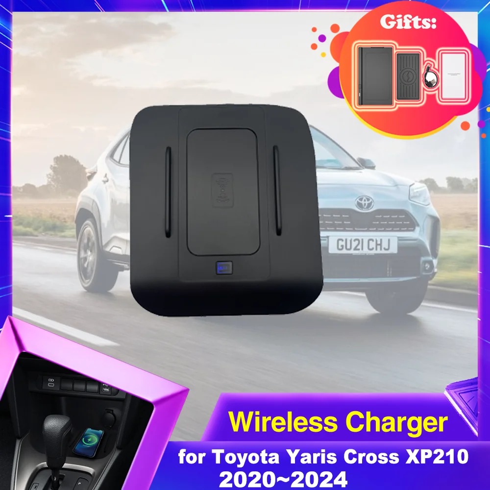 15W-Car-Wireless-Charging-for-Toyota-Yaris-Cross-XP210-2020-2024-Phone ...