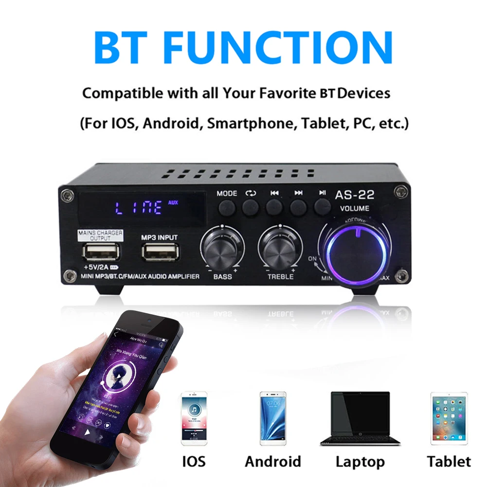 AS-22-DC12V-HiFi-Digital-Amplifier-Stereo-Amplifier-Bluetooth-5-0 ...