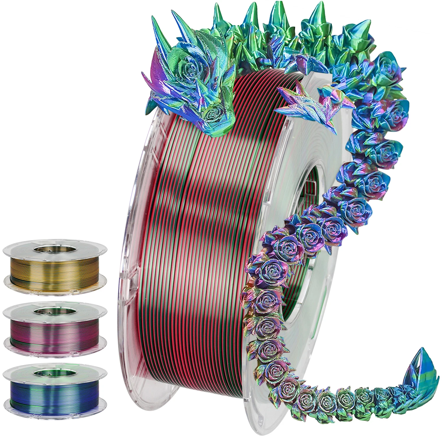 Generic Multi Tri-Color Silk Pla 3d Printer Filament Sublimation ...