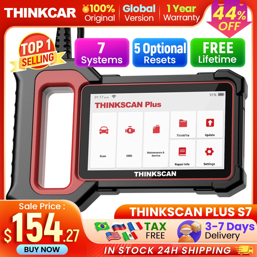 THINKCAR-Thinkscan-Plus-S7-S6-S4-Obd2-Scanner-Car-Diagnostic-Tools-Best ...