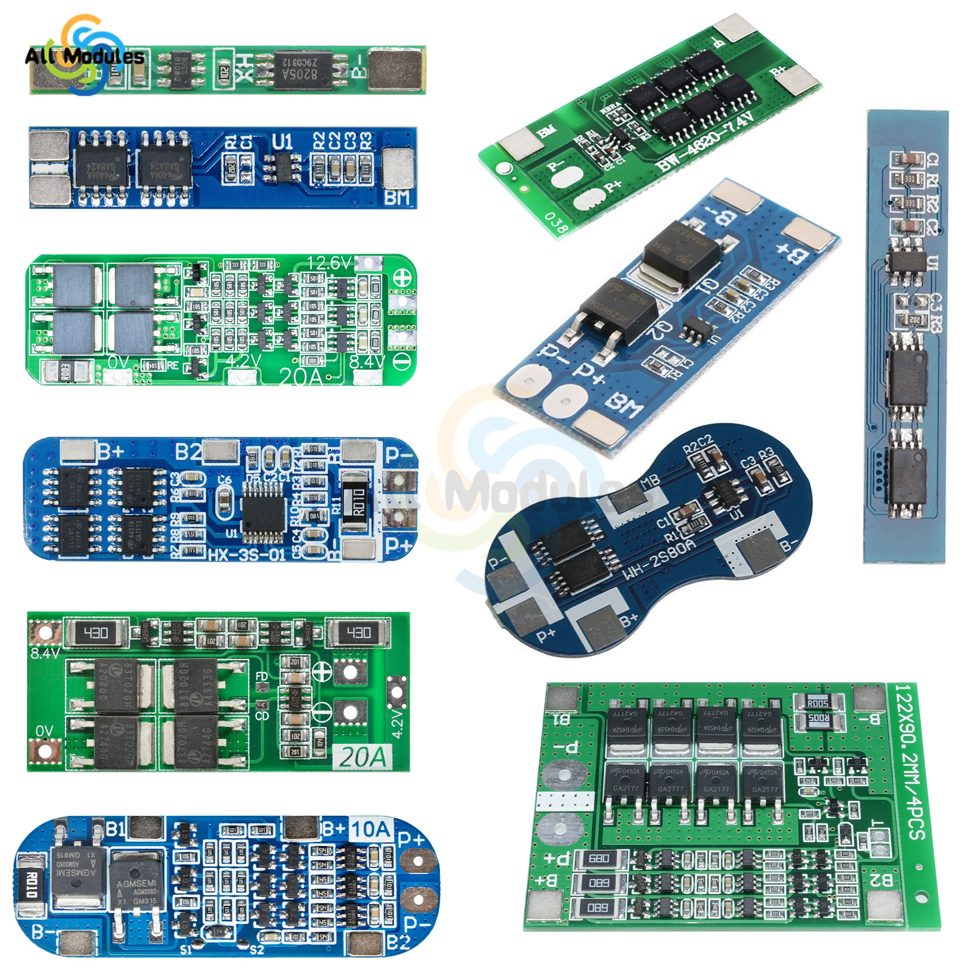 1S-2S-3S-Li-ion-18650-Lithium-battery-protection-board-BMS-board ...