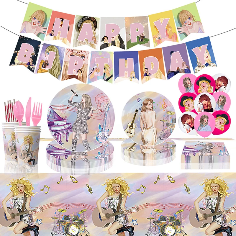 Taylor-Alison-Swift-Theme-Birthday-Party-Decoration-Supplies-Paper-Cup ...