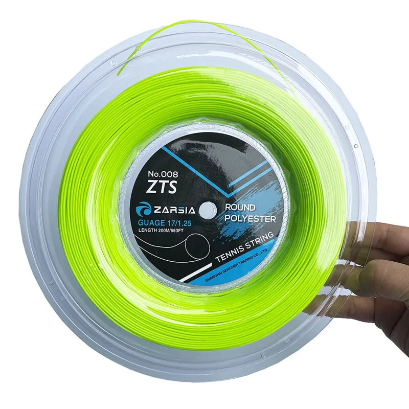 ZARSIA 4G Polyeste Slub Tennis Racket String Bamboo Rotating Polyester ...