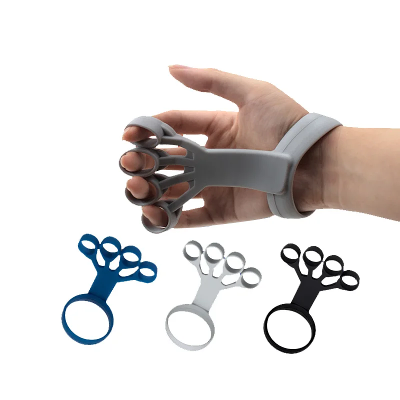 Silicone Hand Grip Device Finger Exercise Hand Strengthener Stretcher ...