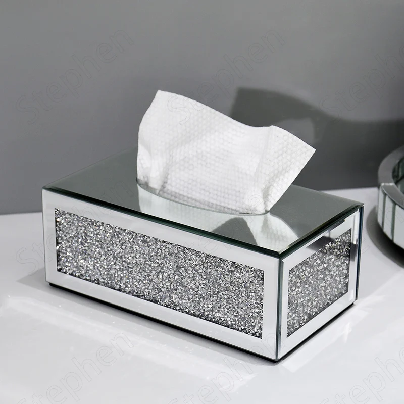 Classical-Mirror-Tissue-Boxes-Rectangle-Acrylic-Drilling-Napkin-Holder ...