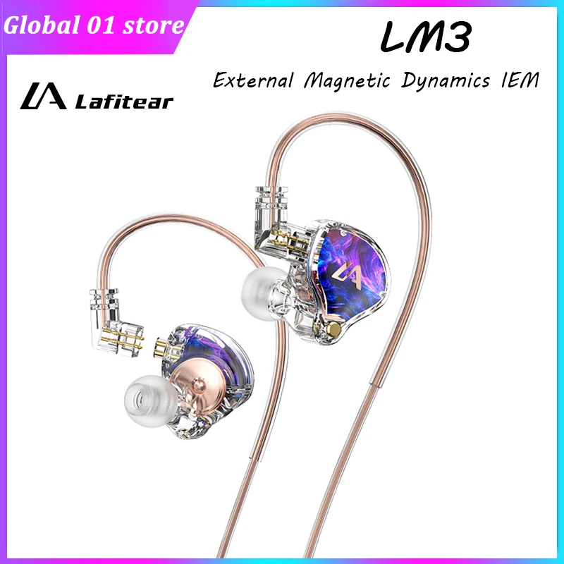 Lafitear LM3 1DD Earphone External Magnetic Dynamics Drive In Ear ...