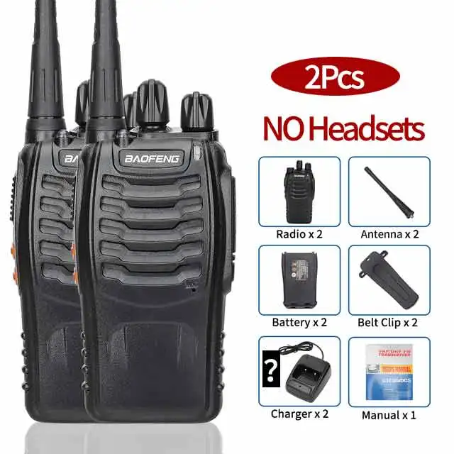 1/ 2PCS Baofeng BF-888S Walkie Talkie 888s UHF 5W 400-470MHz BF888s BF ...
