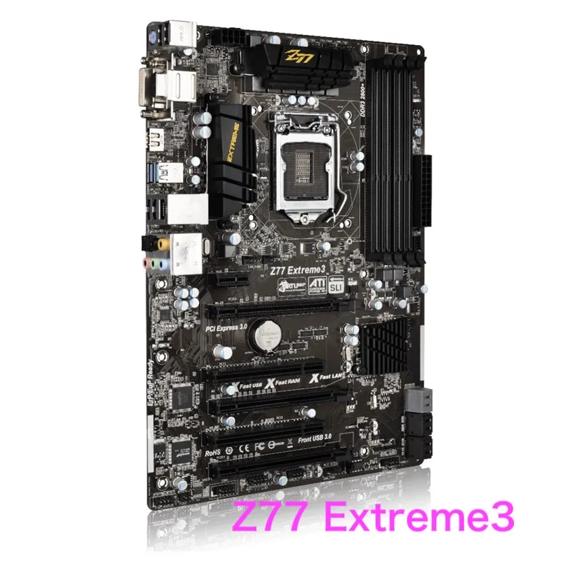 Asrock Z77 Extreme3 Motherboard 32GB LGA 1155 DDR3 ATX Mainboard Free ...
