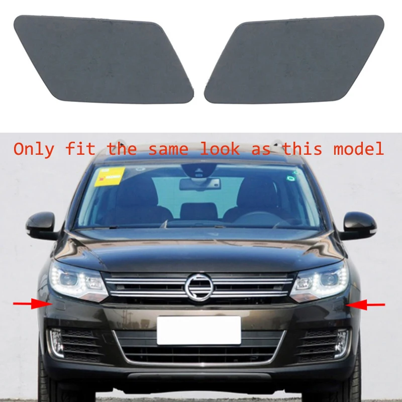 Auto Front Bumper Headlight Headlamp Washer Cover Cap for VW Tiguan ...
