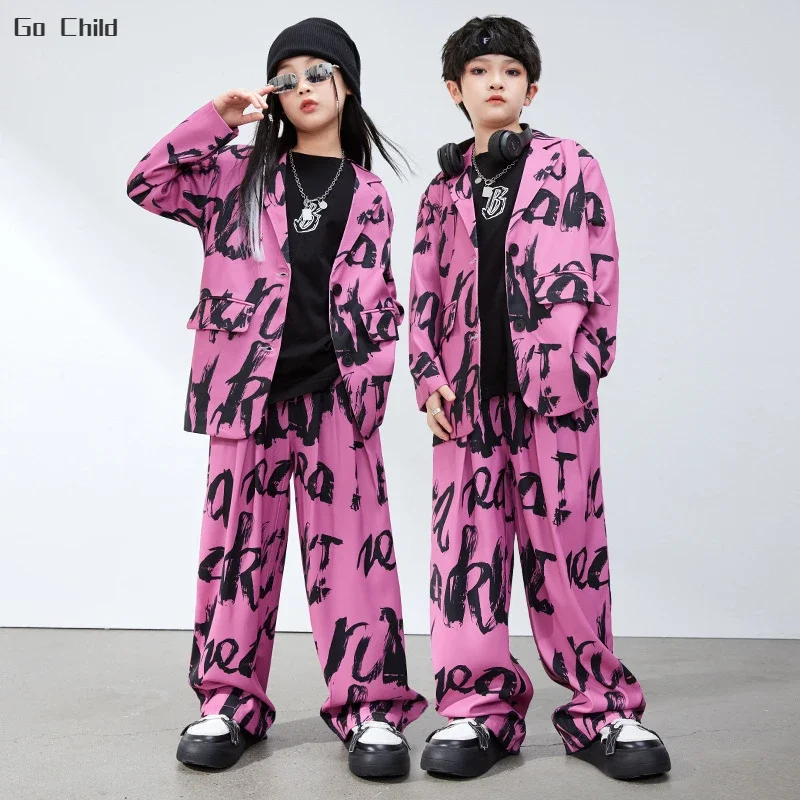 Boys-Hip-Hop-Suit-Jacket-Street-Dance-Loose-Pants-Girls-Streetwear-Cool ...