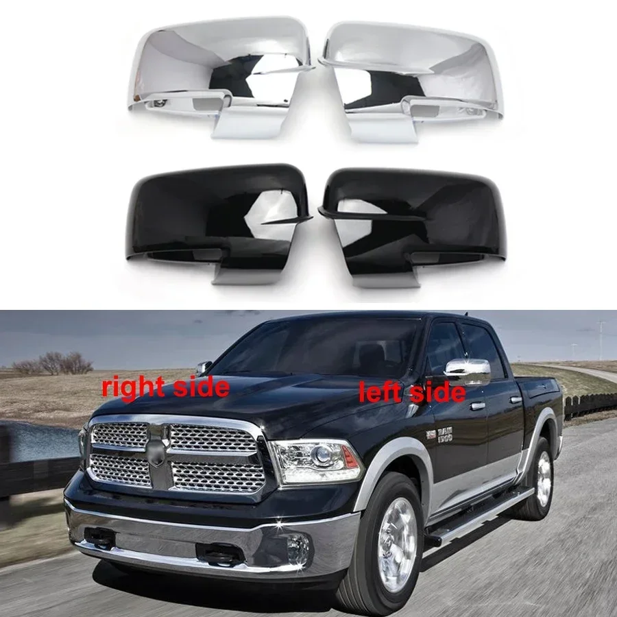For-Dodge-RAM-1500-2500-2013-2018-Rear-View-Mirrors-Shell-Cap-Housing ...