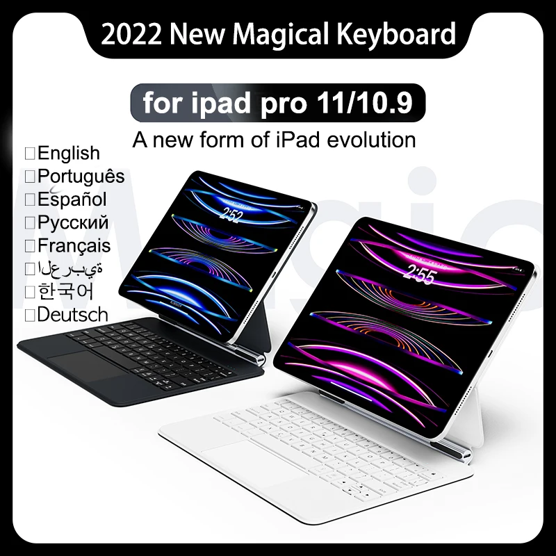 Backlight-Magic-Keyboard-para-iPad-Capa-com-Bluetooth-Pasta-iPad-Pro-11 ...