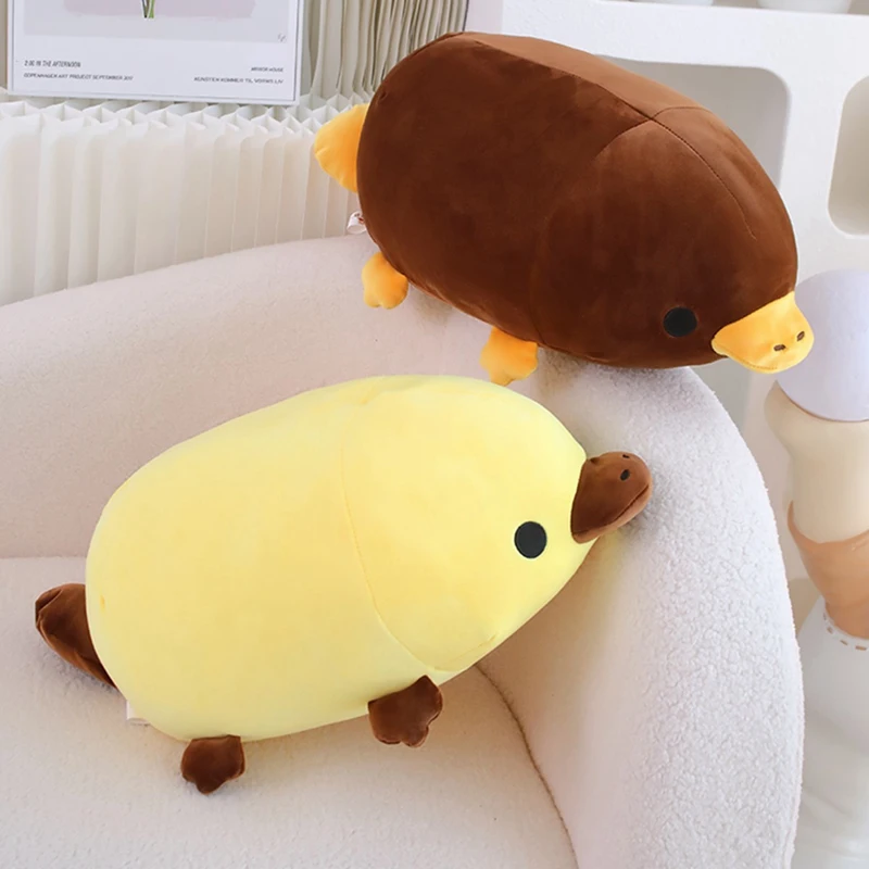 Kawaii Lying Platypus Plush Toy Stuffed Soft Cartoon Animals Pillow ...