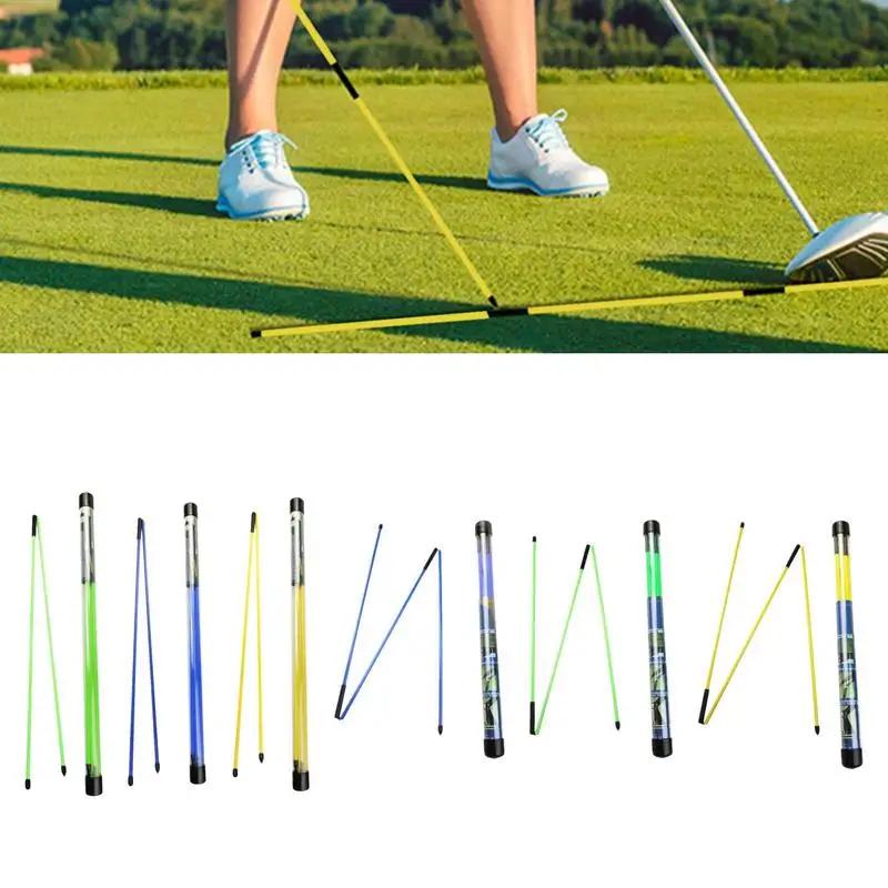 2-Pcs-Golf-Putting-Training-Aids-Golf-Alignment-Sticks-Collapsible-Golf ...