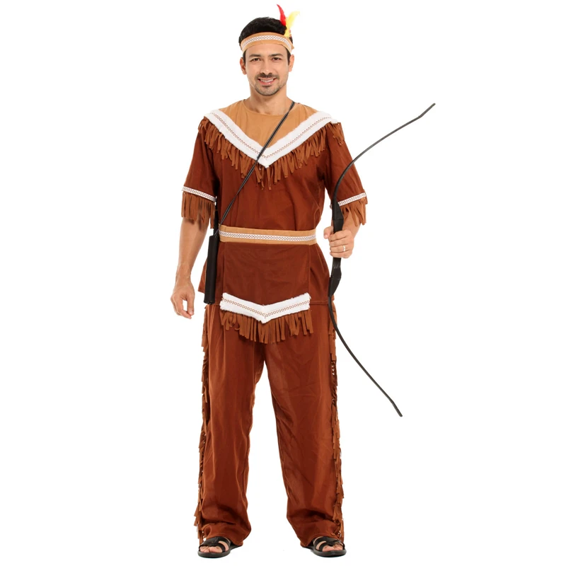 Indian-Chief-Costume-Indian-Hunter-Archer-Cosplay-for-Men-Purim ...