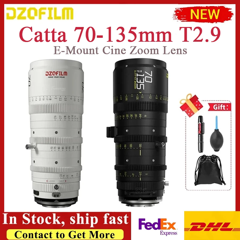 DZOFilm Catta 70 135mm T2.9 E Mount Cine Zoom Lens (Black) Photographer ...