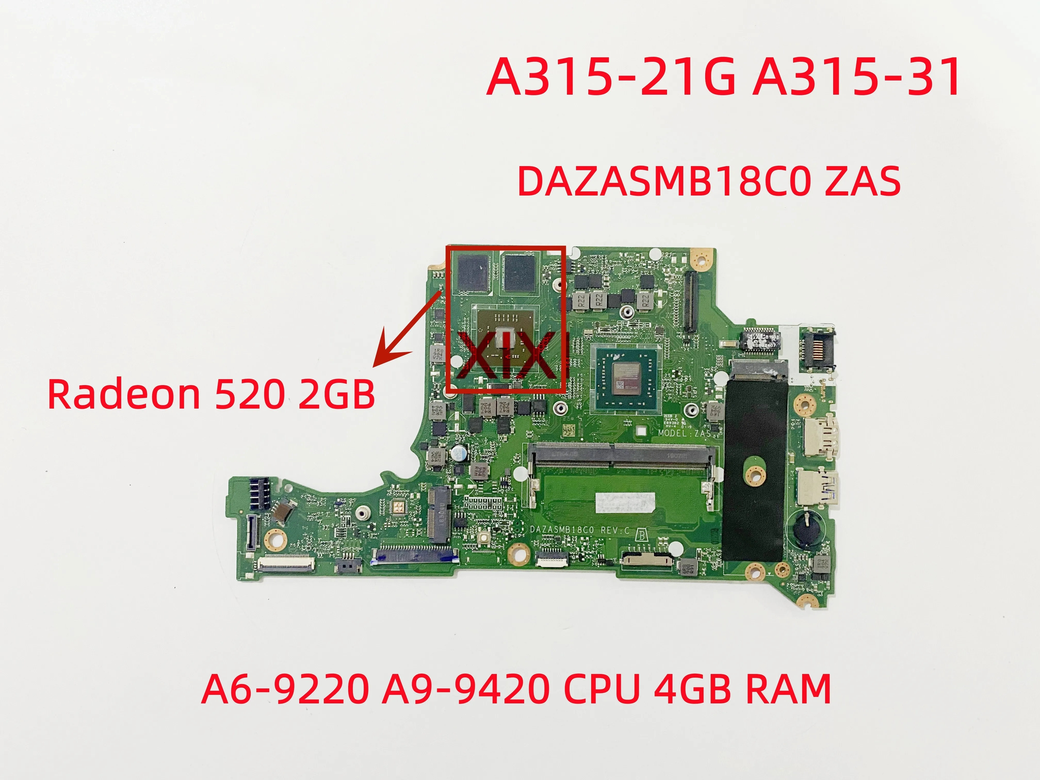 DAZASMB18C0-ZAS-For-Acer-Aspire-A315-21G-A315-31-Laptop-Motherboard ...