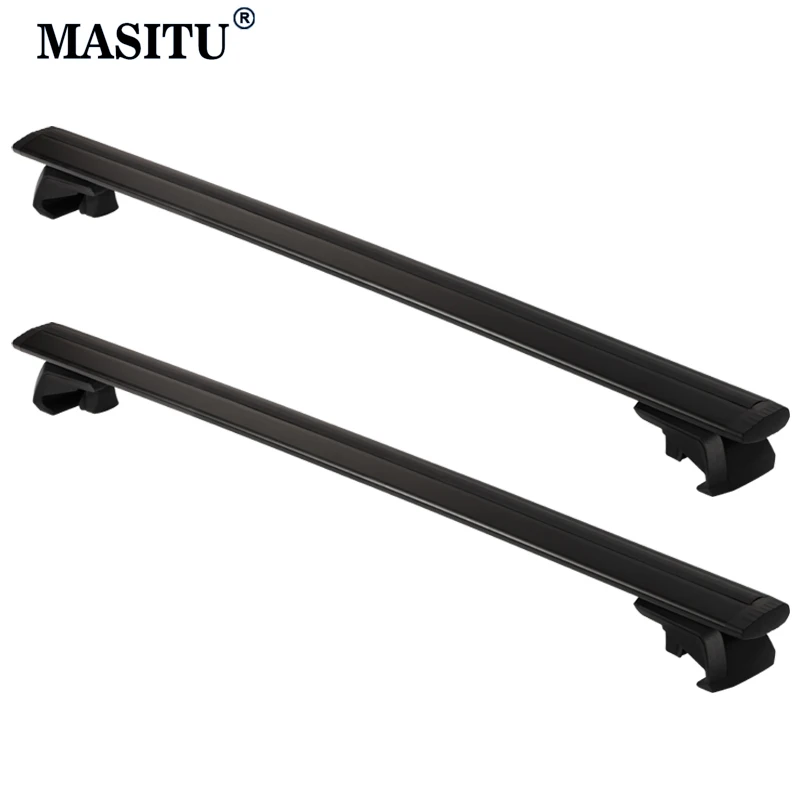 140cm-Black-And-Silver-Car-Roof-Racks-Wing-Bar-Universal-Auto-Top-Arc ...