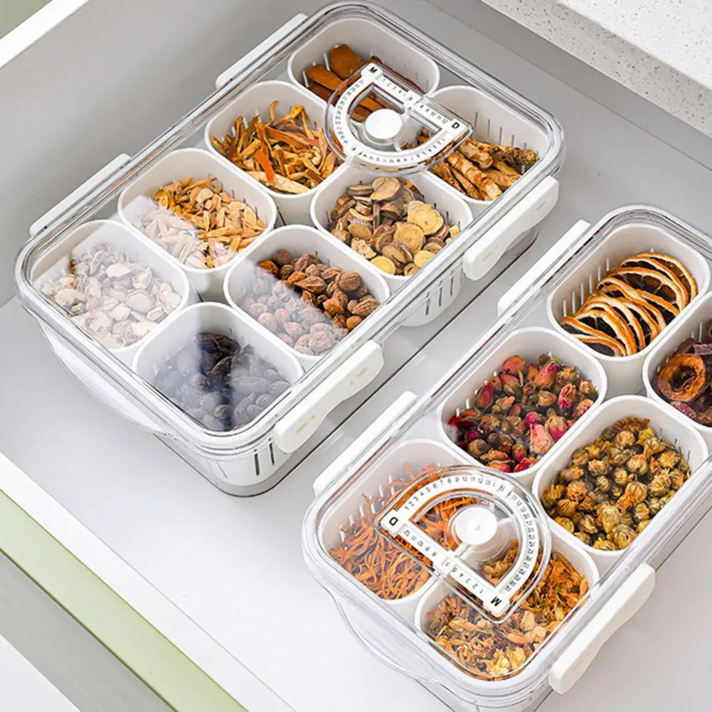 Multi-compartment-Food-Storage-Container-Refrigerator-Storage-Organizer ...