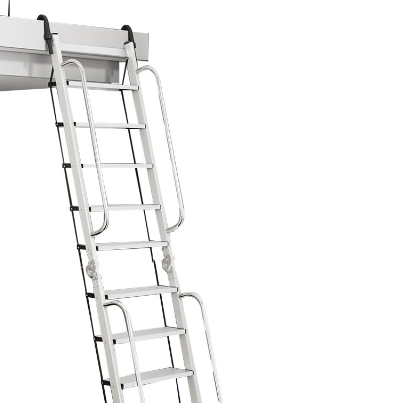 Sótão escada retrátil doméstica interior e exterior multifuncional ...