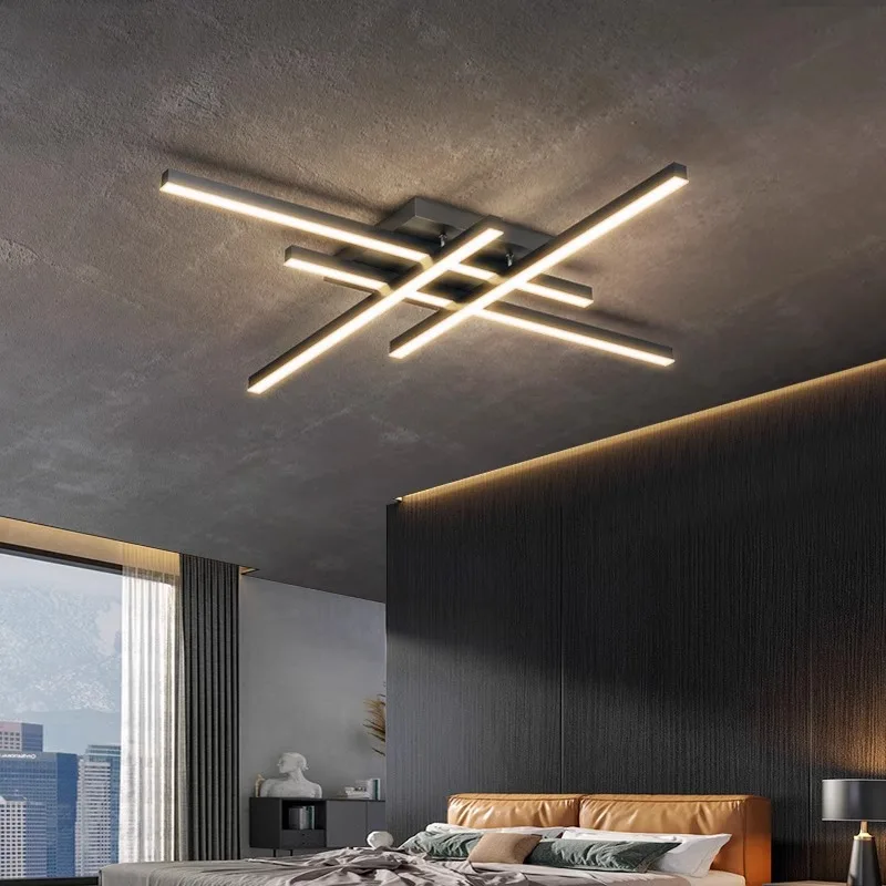 Modern-Simple-LED-Ceiling-Light-Long-Strip-Design-Living-Room-Lights ...