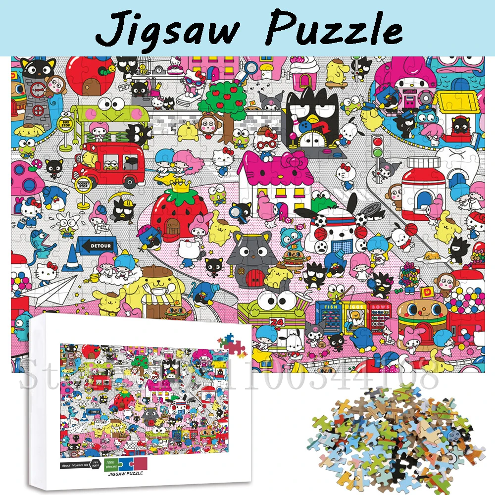 Sanrio-Cartoon-Character-Puzzles-Hello-Kitty-and-Friends-Jigsaw-Puzzles ...