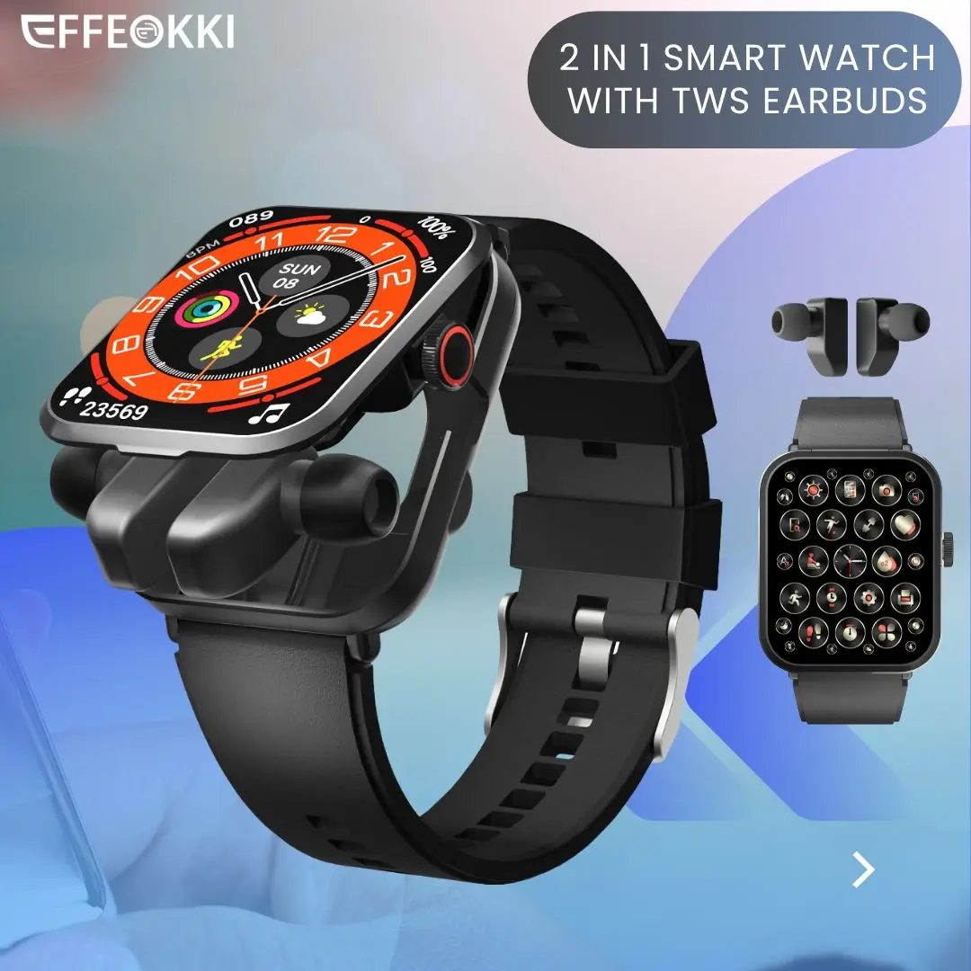 New-Smart-Watch-Earbuds-2-in-1-Wireless-BT-TWS-Earphones-Headset-Call ...