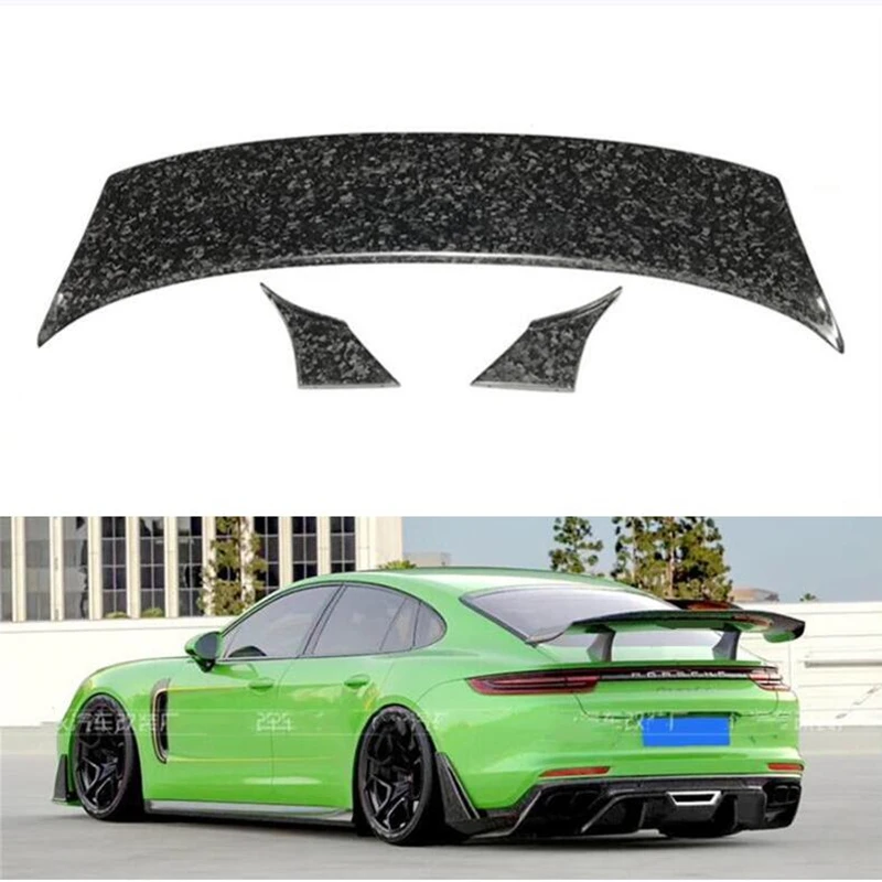High Quality Real FORGE Carbon Fiber Spoiler For Porsche Panamera 971 ...