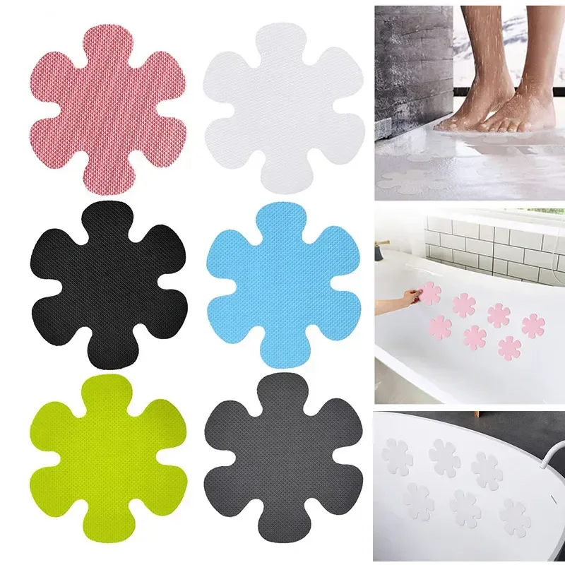 6-12-20PCS-Anti-Slip-Bathtub-Stickers-Waterproof-Flower-Shaped-Self ...