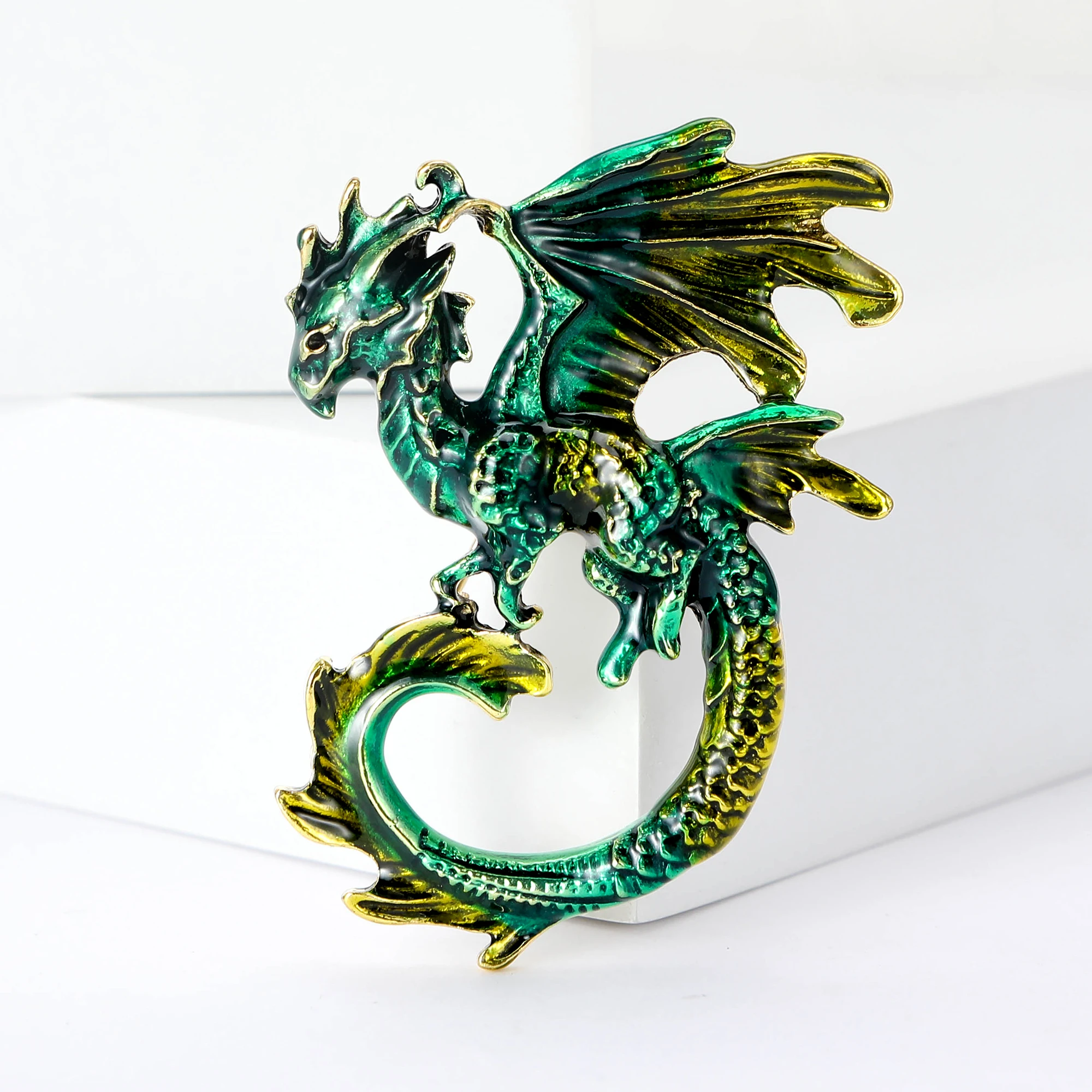 Latest-Model-Enamel-Dragon-Brooch-for-Women-Unisex-Trendy-3-color-Fly ...
