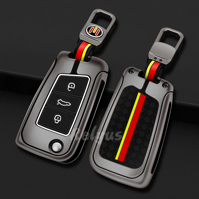 Zinc Alloy Car Key Cover Shell For Volkswagen Vw Polo Golf 7 Mk7 Tiguan ...