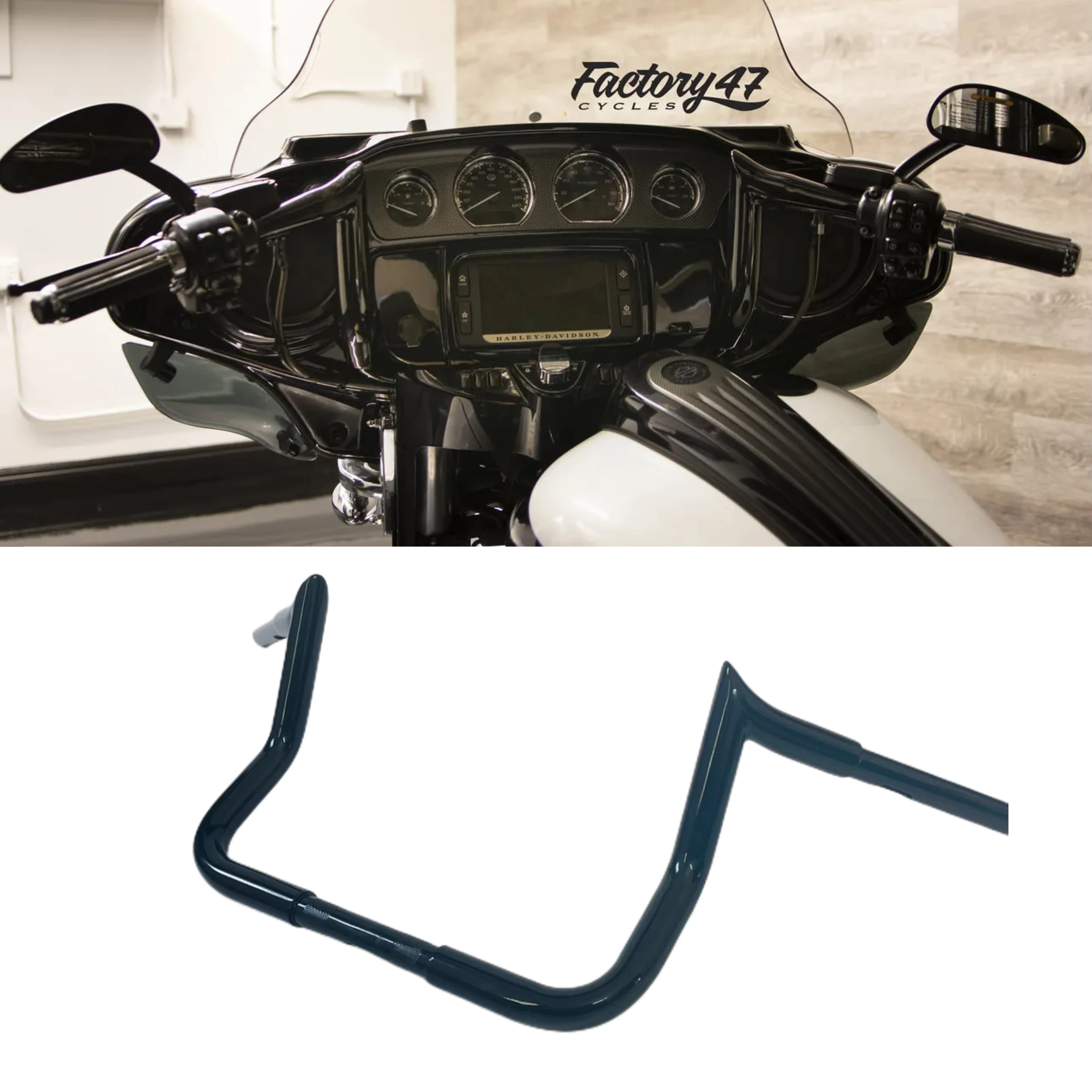 Motorcycle-1-1-4-Rhino-Horn-bagger-monkey-Handlebar-for-Harley-Street ...