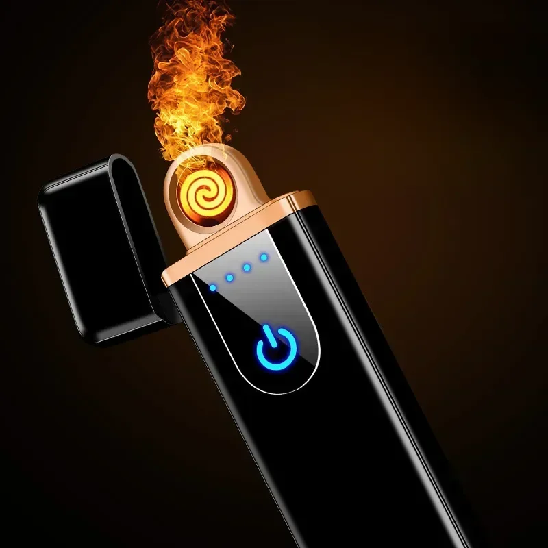 USB-Lighter-Fingerprint-Touch-Sensing-Smart-Lighters-Rechargeable ...
