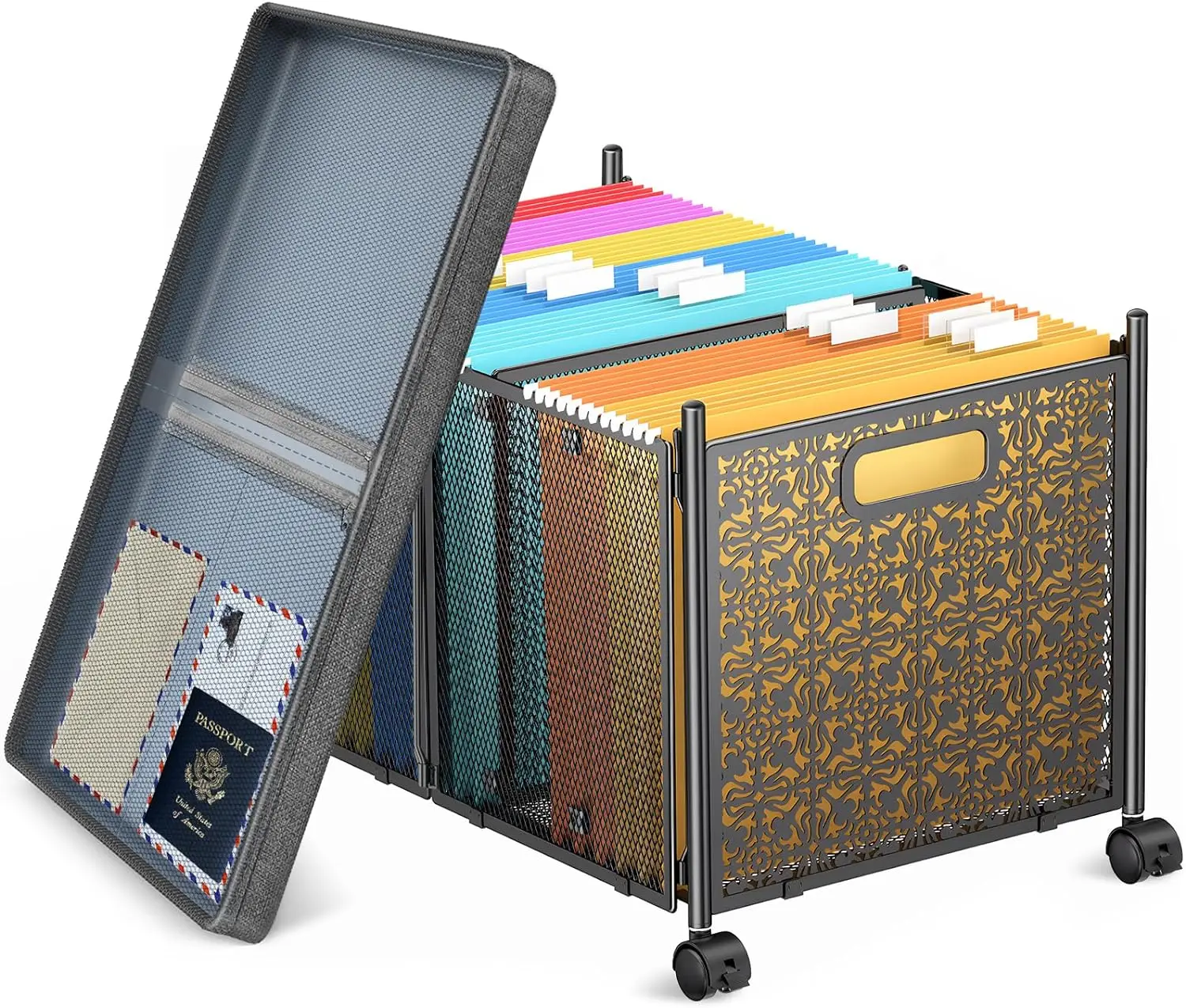 Metal-File-Organizer-Box-Large-File-Box-for-Hanging-Letter-Legal-Size ...