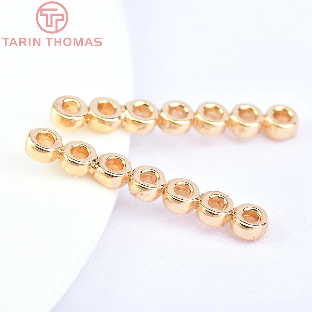 (6018)20PCS 4.5x30MM 24K Gold Color Alloy Long Strip Shape Necklace ...