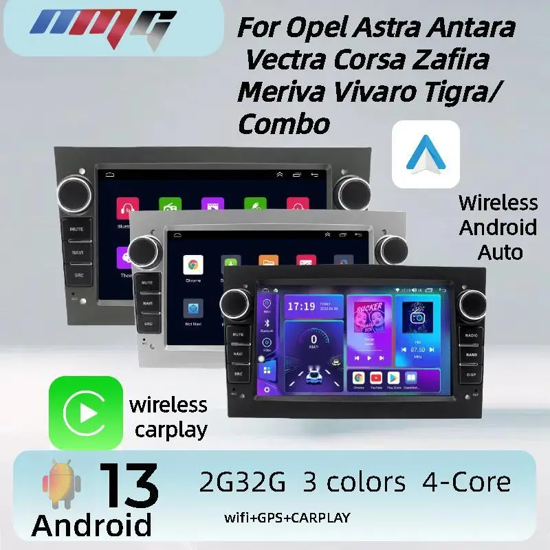 2Din-Android-13-Car-Radio-Multimedia-for-Opel-para-Astra-Meriva-Vectra ...