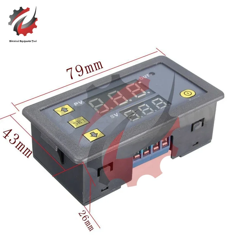 T3230-110V-220V-12-24V-Digital-Time-Delay-Relay-LED-Display-Cycle-Timer-Control-Switch ...
