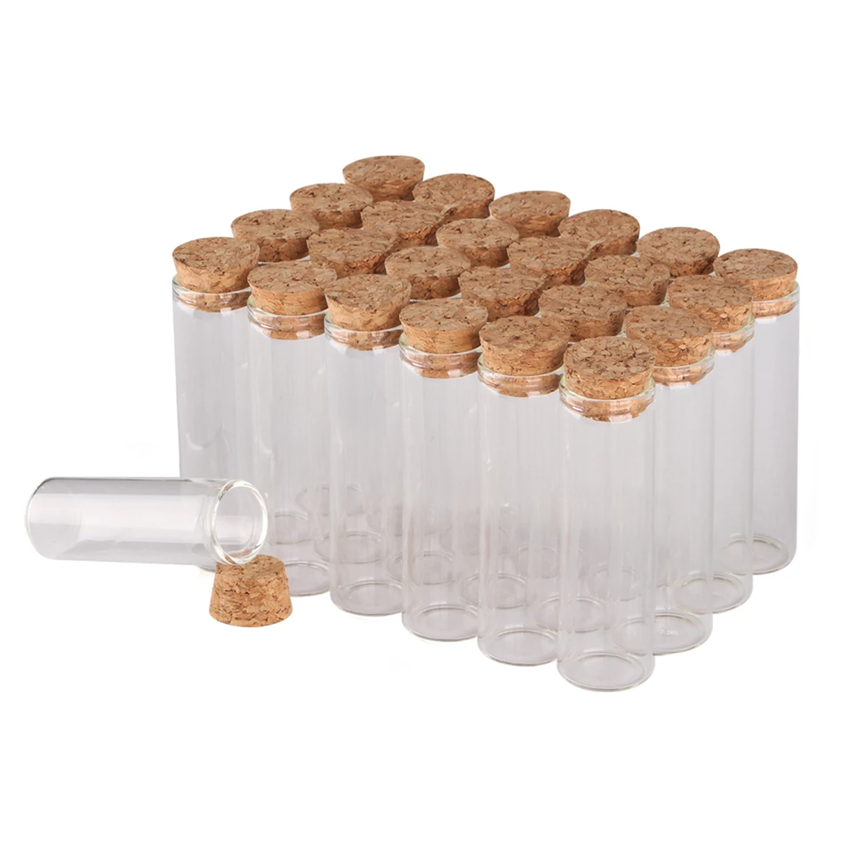 Glass Bottles Jars Vial Cork Stopper | Glass Message Bottles Jars Vials ...