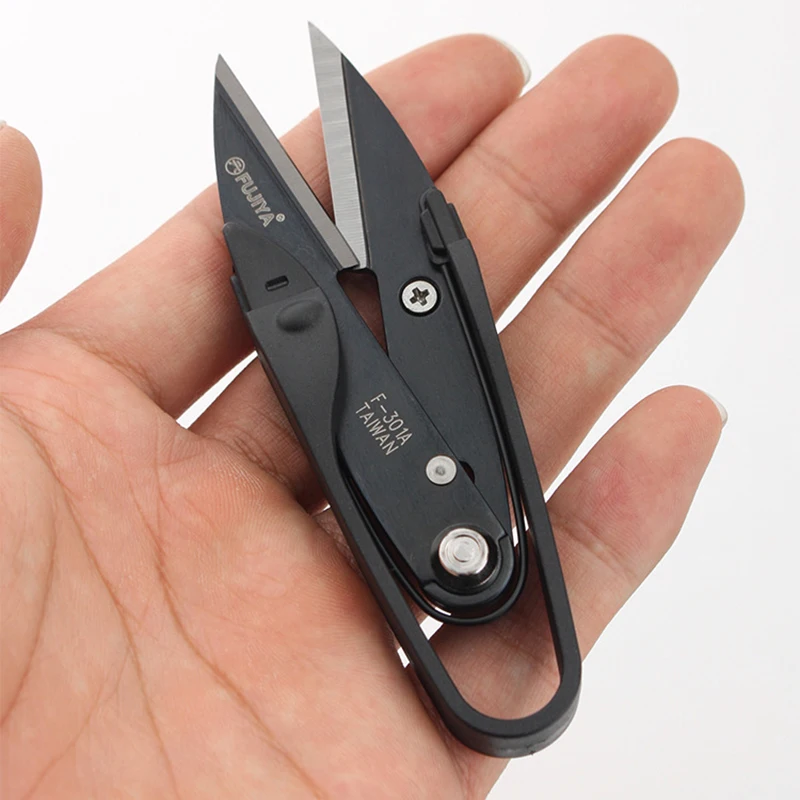 1Pc-Spring-yarn-shears-Carbon-steel-professional-thread-shears-Leather ...