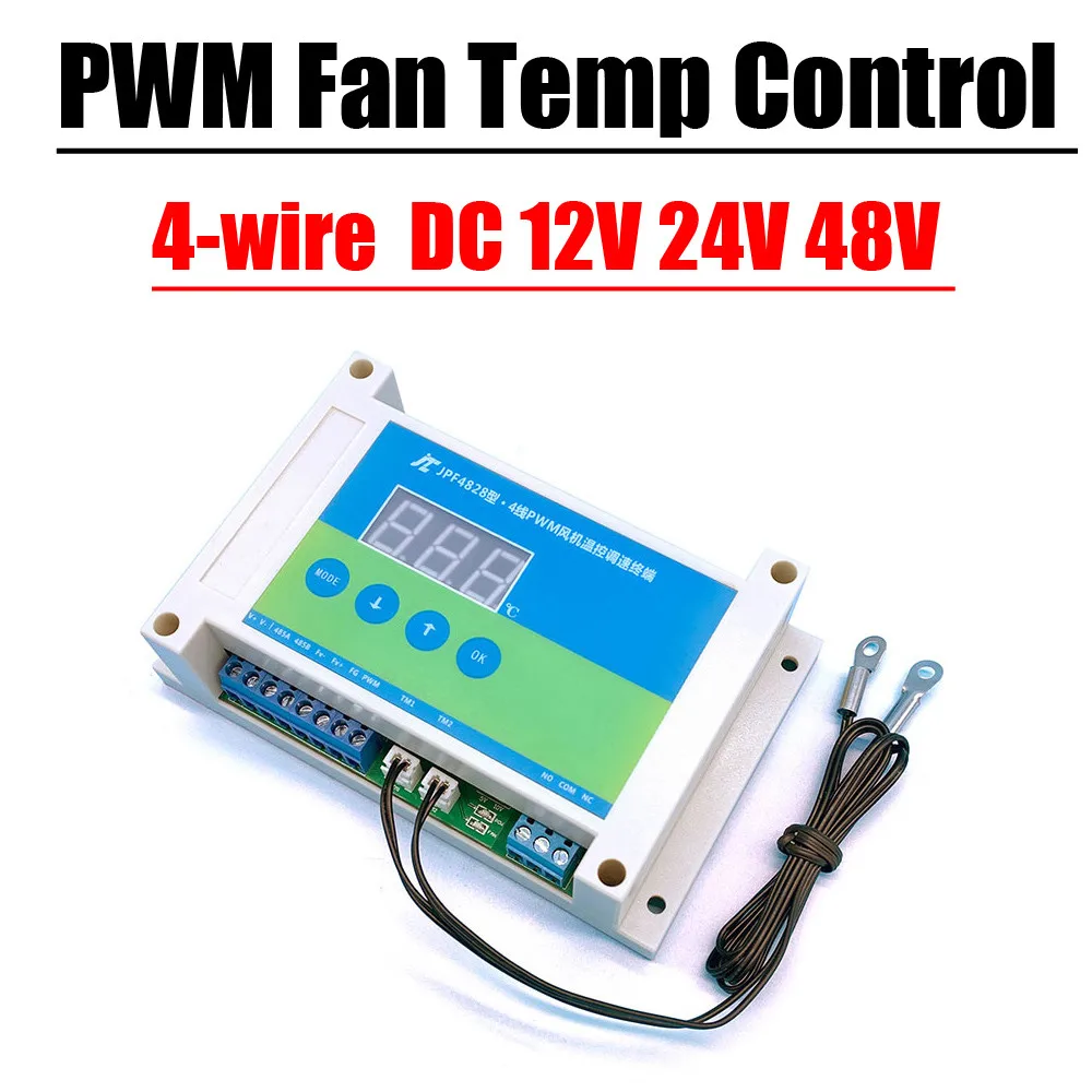 DC-12V-24V-48V-12A-PWM-Fan-Temperature-Control-Switch-Speed-Regulation ...