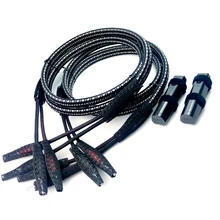 Pair K2 Hifi Audio Speaker Cable New 72v Battery Silver Banana Or Spade ...