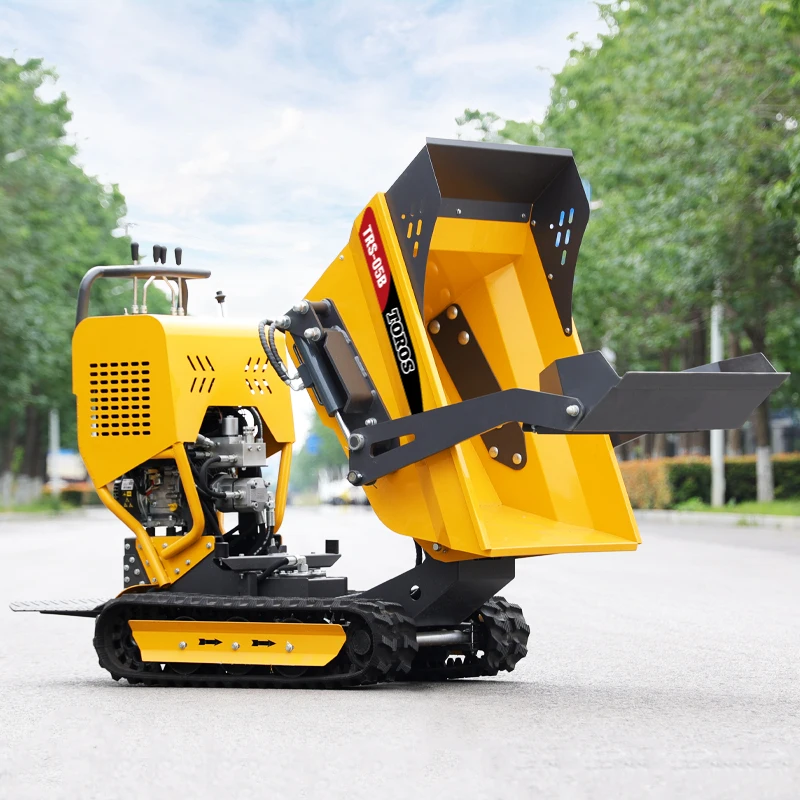 Portable-Automatic-Tracked-Mini-Dumper-0-5-Ton-4x4small-Transporter ...