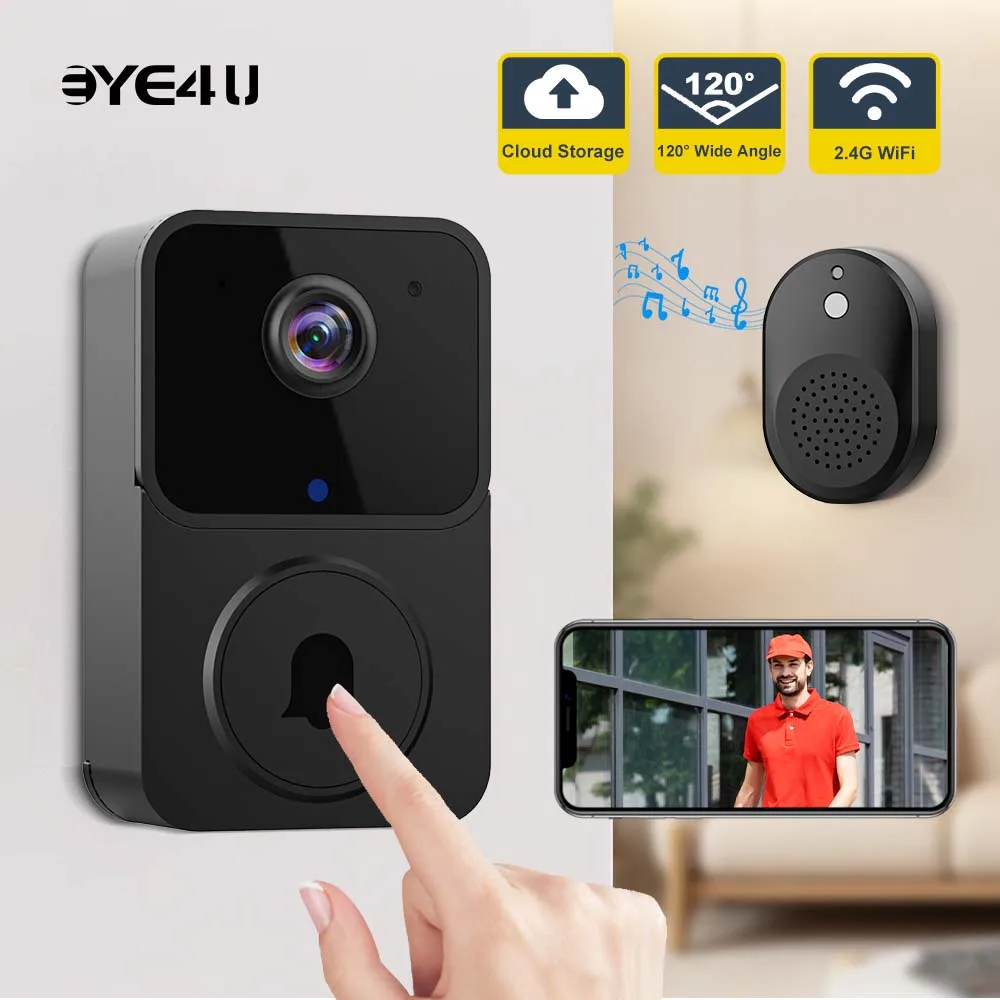 Wireless-Doorbell-WiFi-Outdoor-HD-Two-Way-Audio-Home-Monitor-Security ...