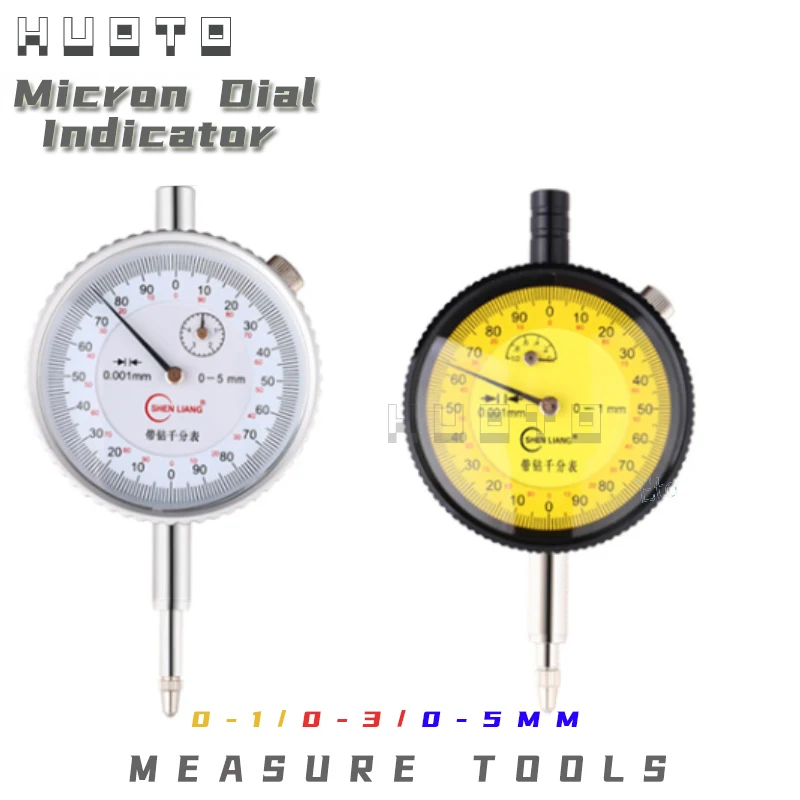 Indicador de dial a prueba de golpes, 0 1mm, 0 3mm, 0 5mm, 0.001mm ...