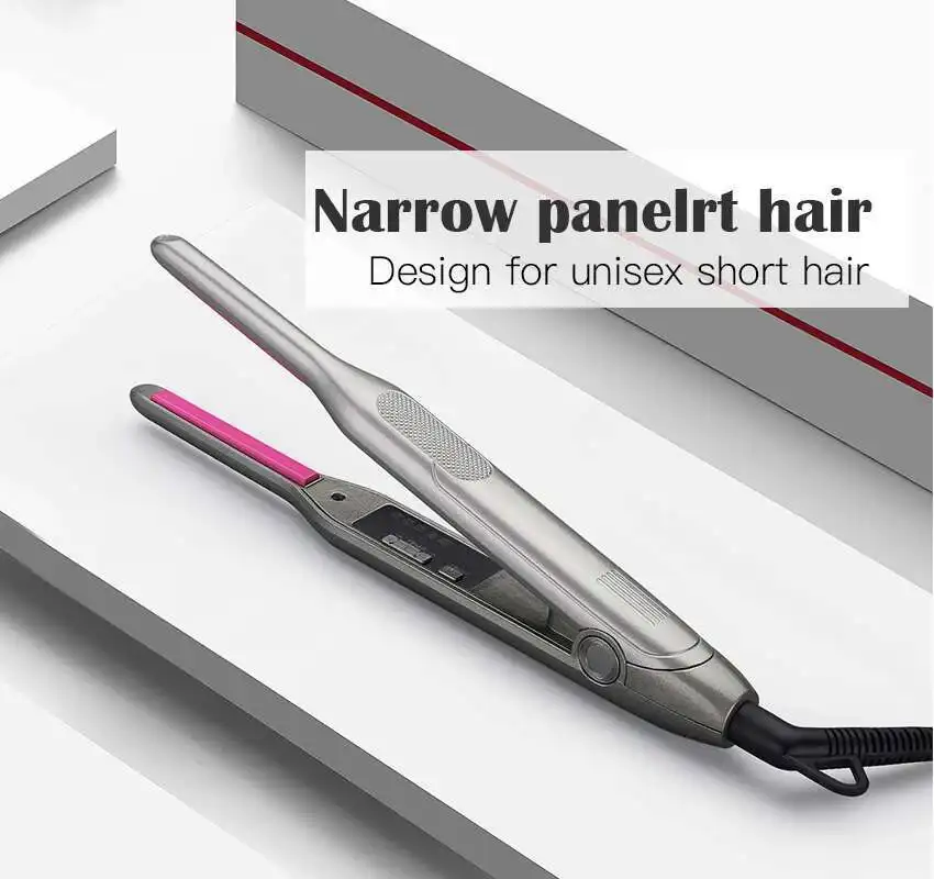 Titanium Pencil Flat Iron with Adjustable Temp Small Flat Iron Mini ...