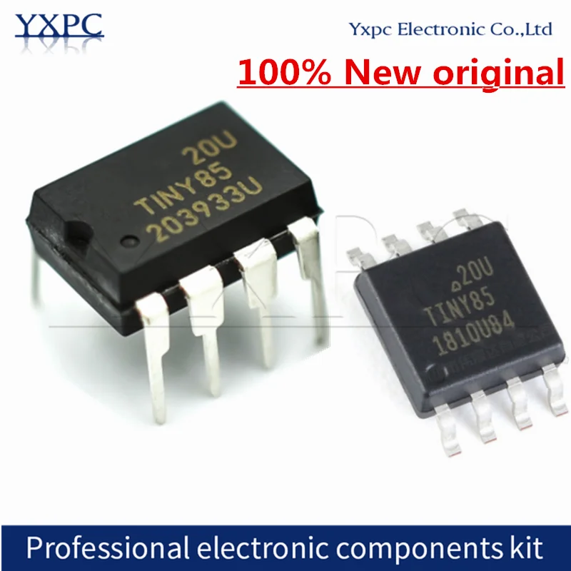 1pcs ATTINY85-20PU DIP-8 ATTINY85-20SU SOP-8 ATTINY85 ATTINY85 20PU 20SU 8-bit AVR ...